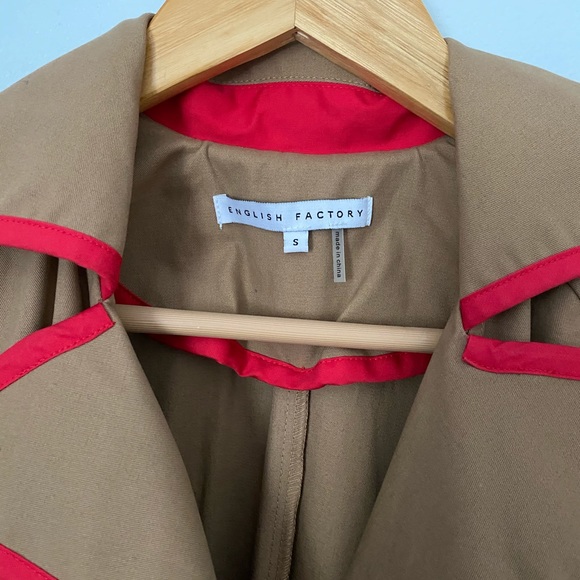 English Factory | Jackets & Coats | English Factory Belted Trench Coat ...